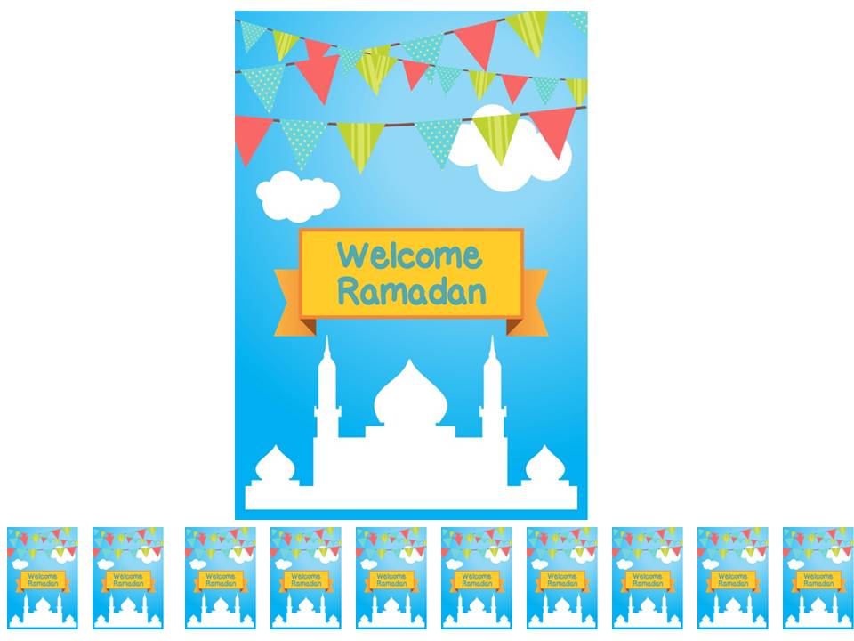 Welcome Ramadan Flags (Pack of 10)* | IBC Shopping